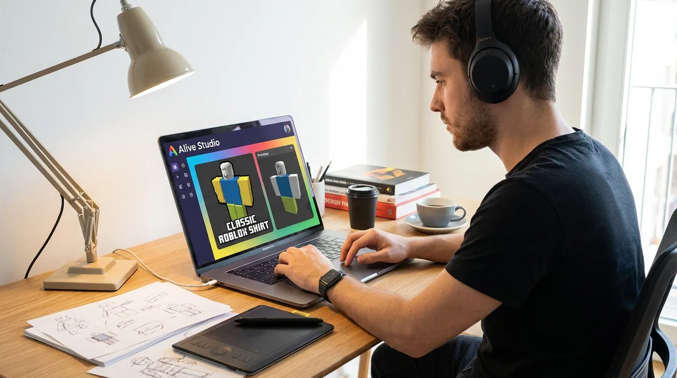 How to publish a classic shirt to Roblox marketplace with Alive Studio ...