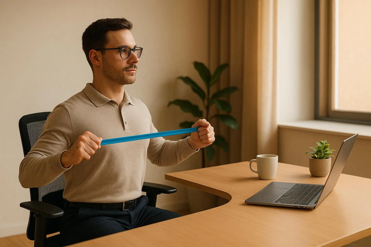 10 Resistance Band Exercises for Desk Jobs - Exercise Snacks Blog